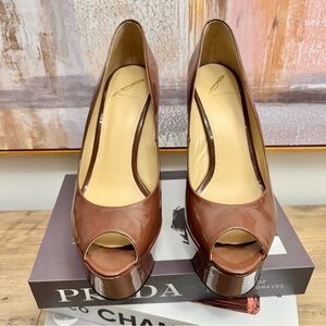 Prada | Shoes | Brian Atwood Bambola 8 Platform Peep Toe Stiletto Pump ...